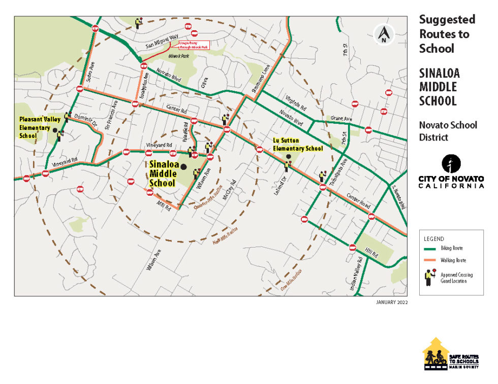 Suggested Routes to School Maps | Safe Routes to Schools – Marin County